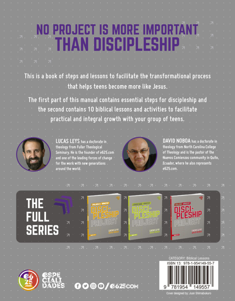 Discipleship Project High School Ministry – e625